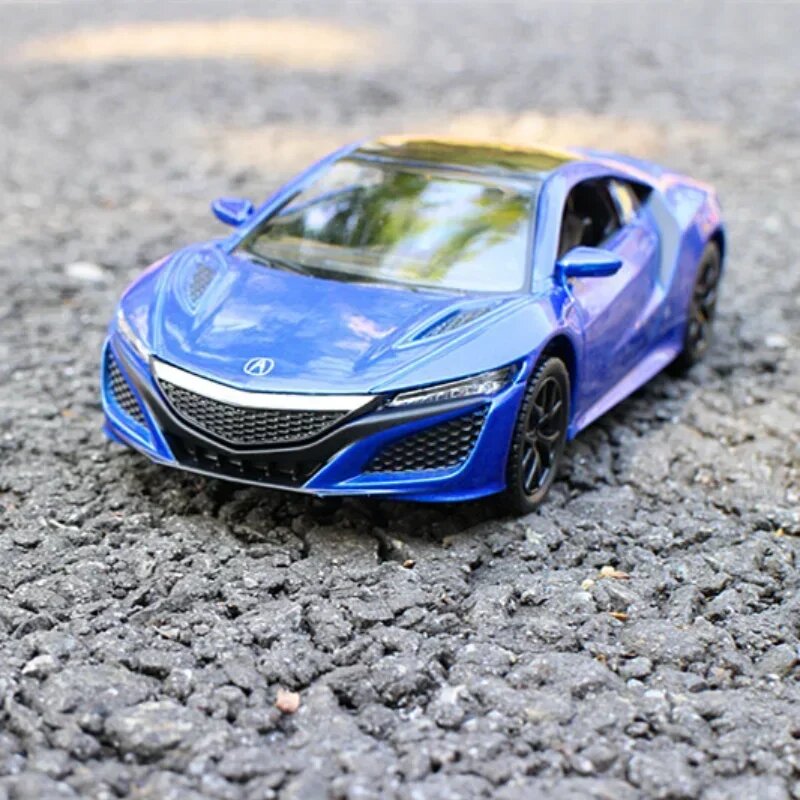 Коллекционная модель автомобиля MaKeda Honda Acura NSX 1:36 Синий, blue-boxed