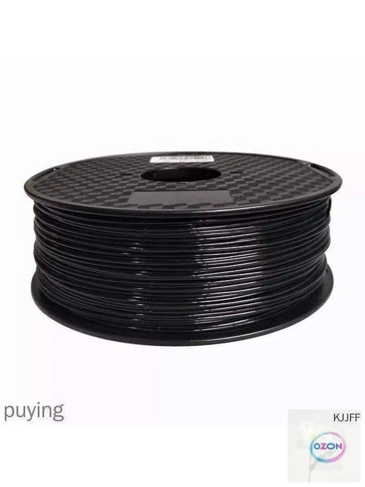 Пластик TPU 72D 1kg/1.75mm для 3D принтера, черное