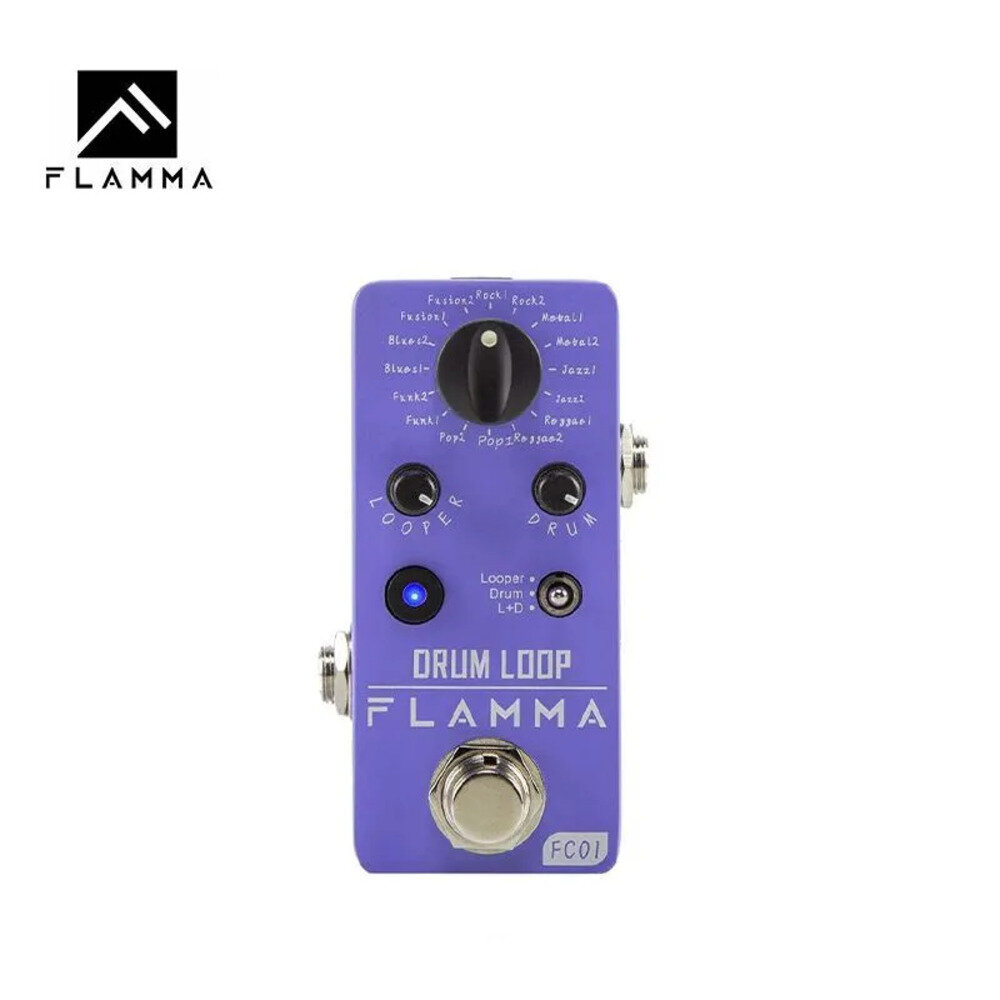 FC01 Педаль Гитарного Барабана Looper Эффекты Drum Looper, Нажмите на регулятор темпа, чтобы отрегулировать темп.