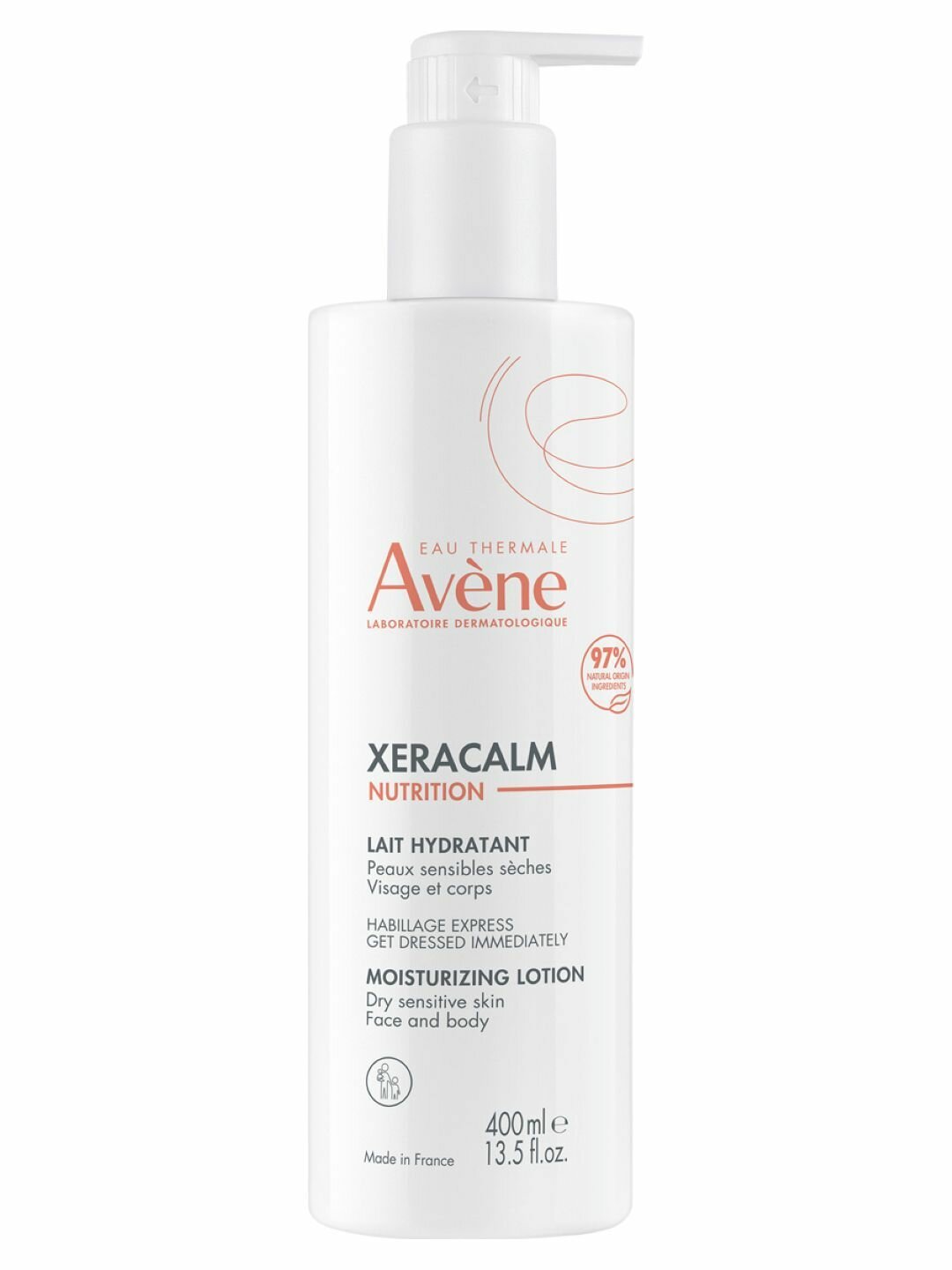 Авен ксеракалм Нутришн Легкое питательное молочко, 400 мл / AVENE Xeracalm Nutrition Moisturizing Lotion