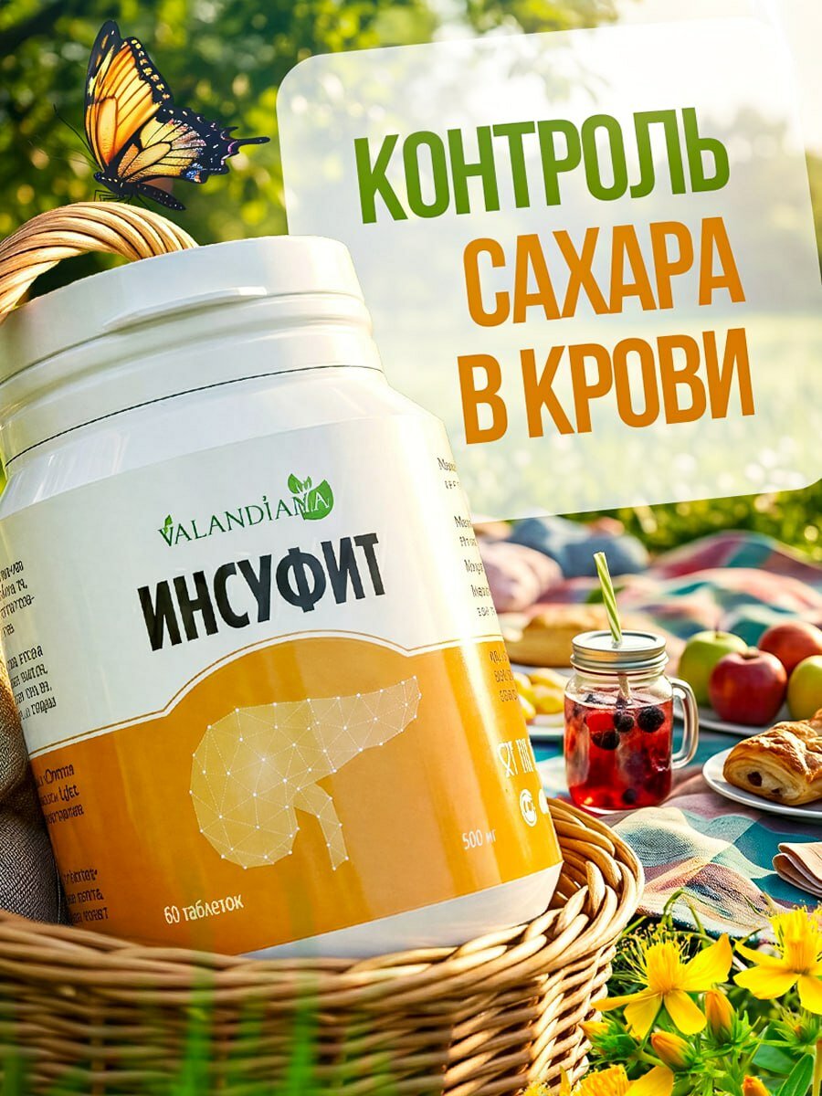 Эндокринный сбор при сахарном диабете, для снижения сахара в крови, профилактика диабета 1 и 2 типа, инсулинорезистентность - 60 шт фитосбор от диабета снижение уровня сахара