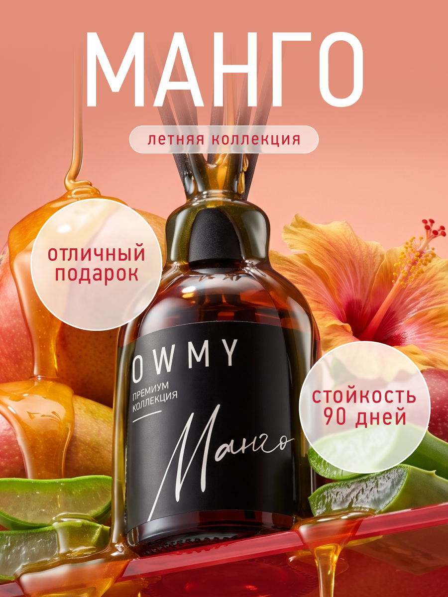 Диффузор для дома с палочками, аромадиффузор, 1 шт 50 мл / Манго