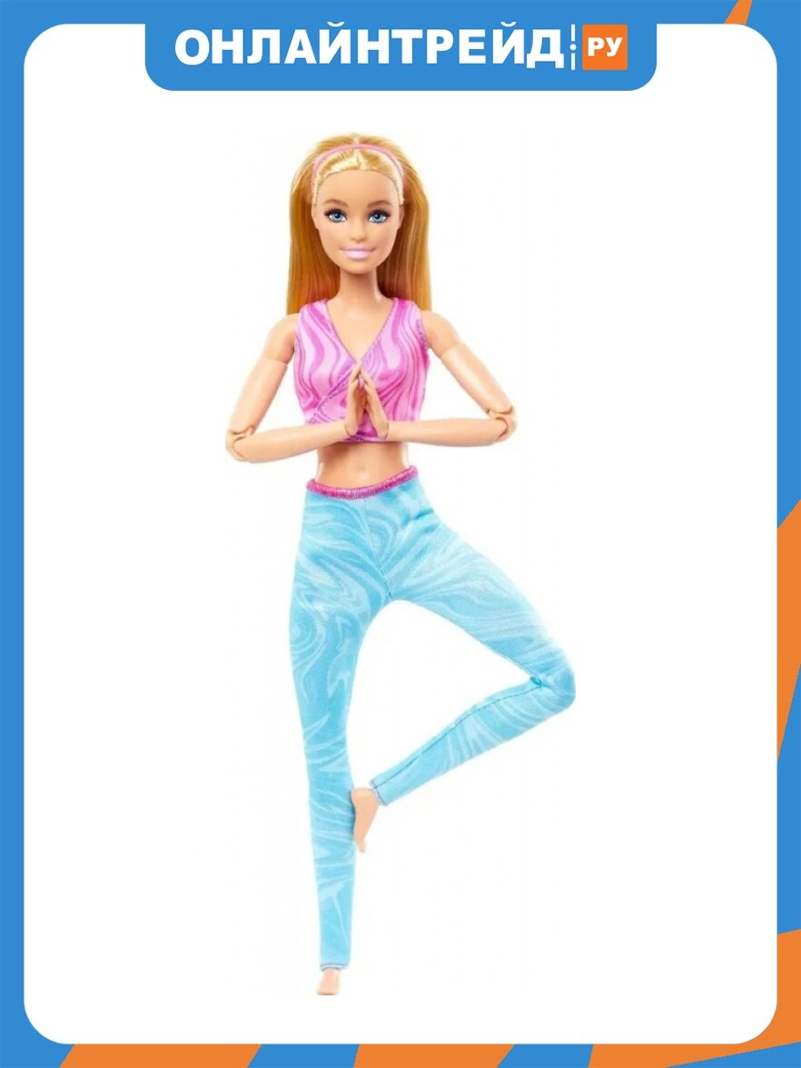 Кукла Barbie HRH27 Made to Move Puppe blond Безграничные движения