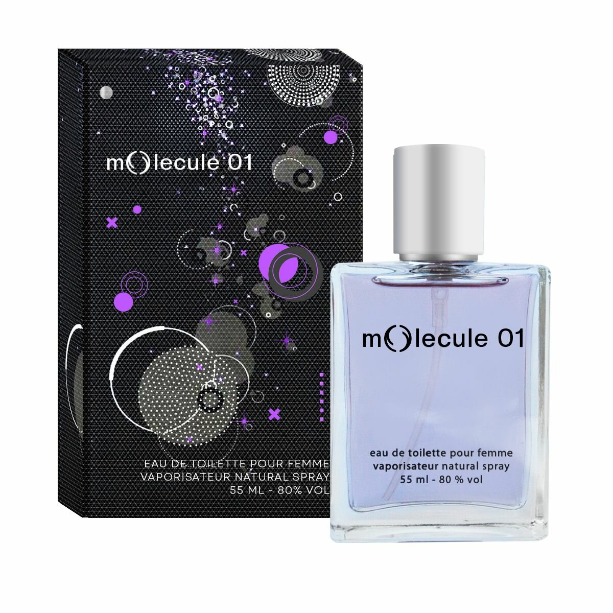 Euroluxe/Туалетная вода М(о)lecule 01 55 мл/ Парфюм женский, парфюм, женский, духи, туалетная вода, парфюмерия, для женщин, подарок, молекула, цветочные, мускус