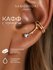 Кафф SamoroDki Jewelry, серебро, 925 проба, золочение, фианит, топаз, размер 19 ...