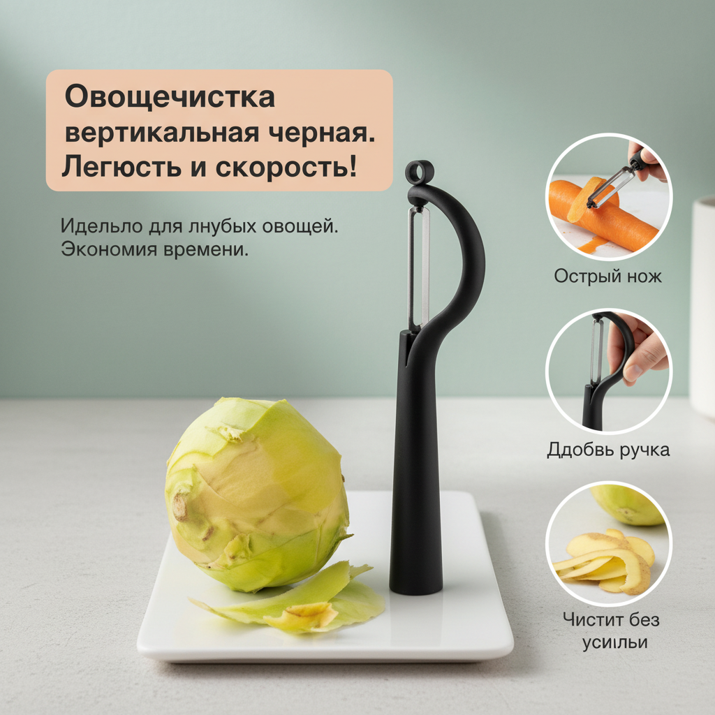 Вертикальная фруктоовощечистка Tupperware 1 шт яркий дизайн