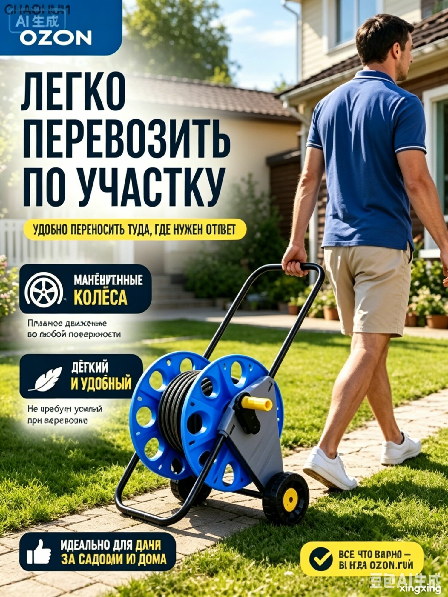 Катушка для шланга, Металл для полива садовый