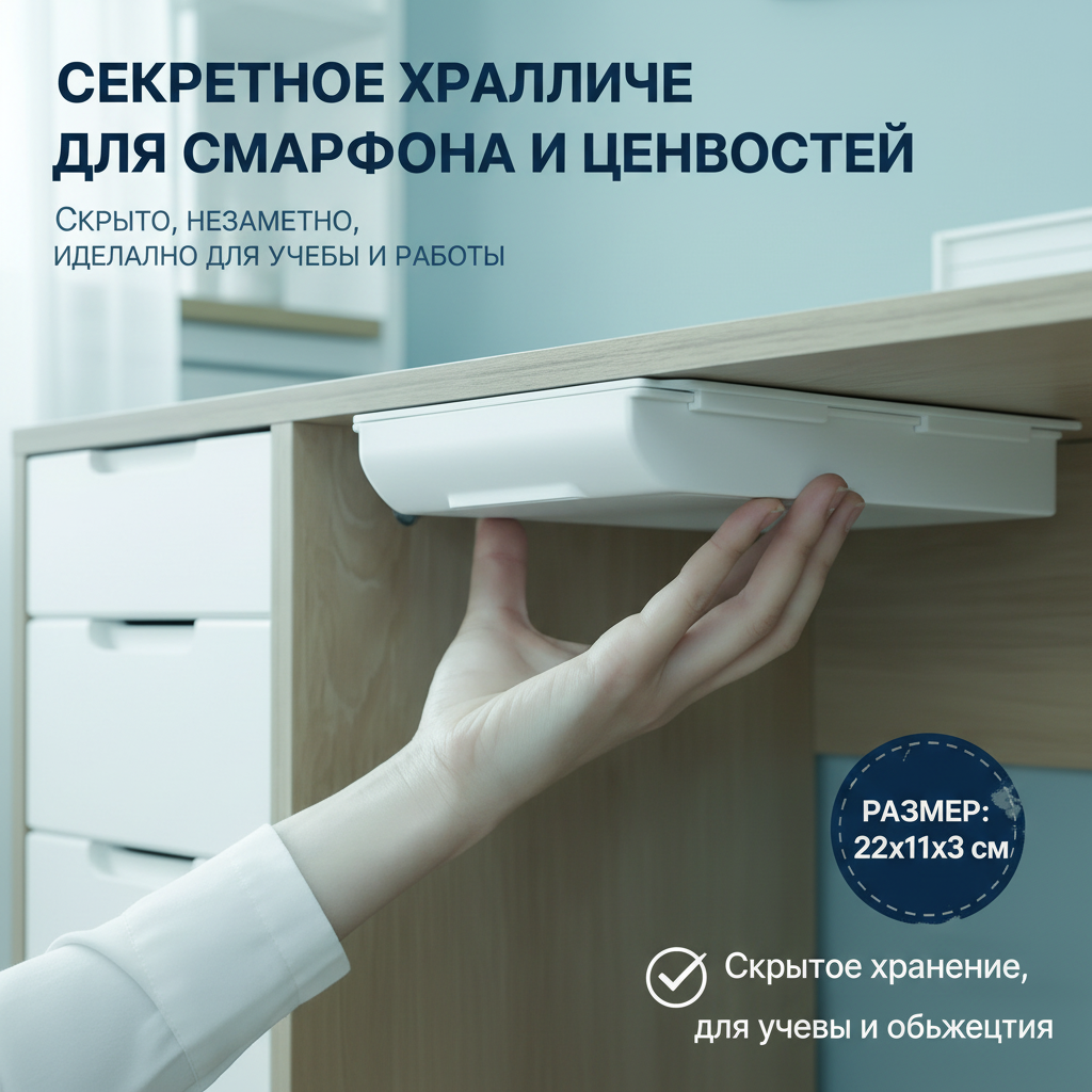 Мини комод органайзер 22х11х3 см с выдвижными ящиками