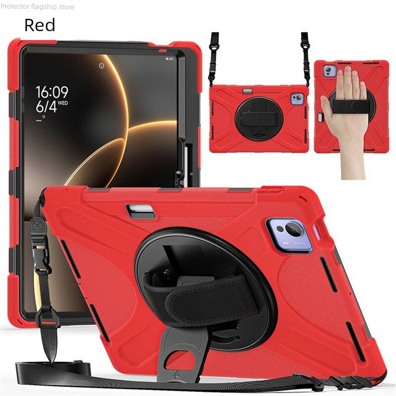 Чехол для планшета Xiaomi Pad 7 Ultra 14 дюймов с дизайном «Пиратский король А», ярко-красный цвет, вращающаяся