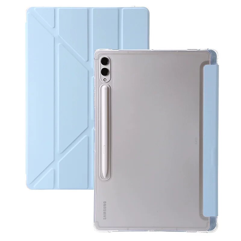 Силиконовый защитный чехол для планшета Samsung Galaxy Tab S9 FE+ 12,4 дюйма сине-голубой