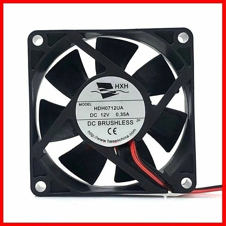 HXH HDH0712UA DC12V 0.35A 7CM 7025 2-проводной вентилятор охлаждения -