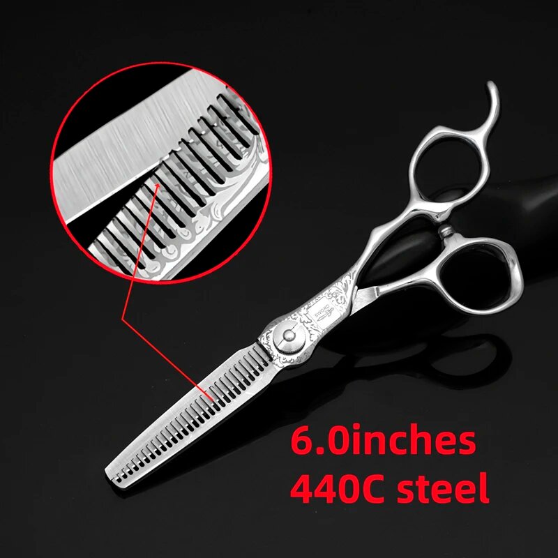 Парикмахерские ножницы 6 дюймов, 440C сталь