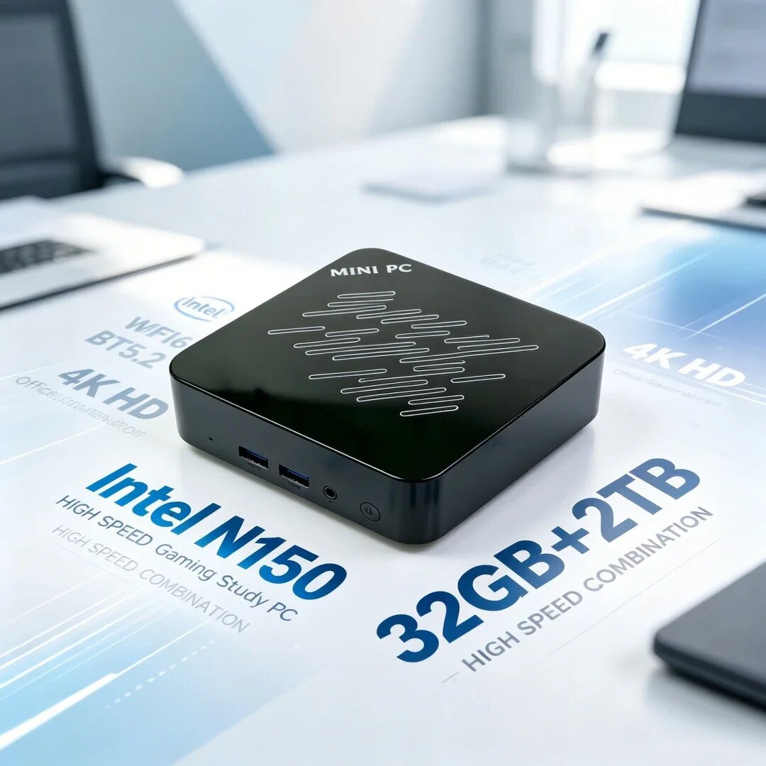 Игровой мини-ПК Ryzen AI9 Core N150 с USB4, OCuLink, двумя портами 2.5G LAN, Win11, WiFi6E для настольных ПК
