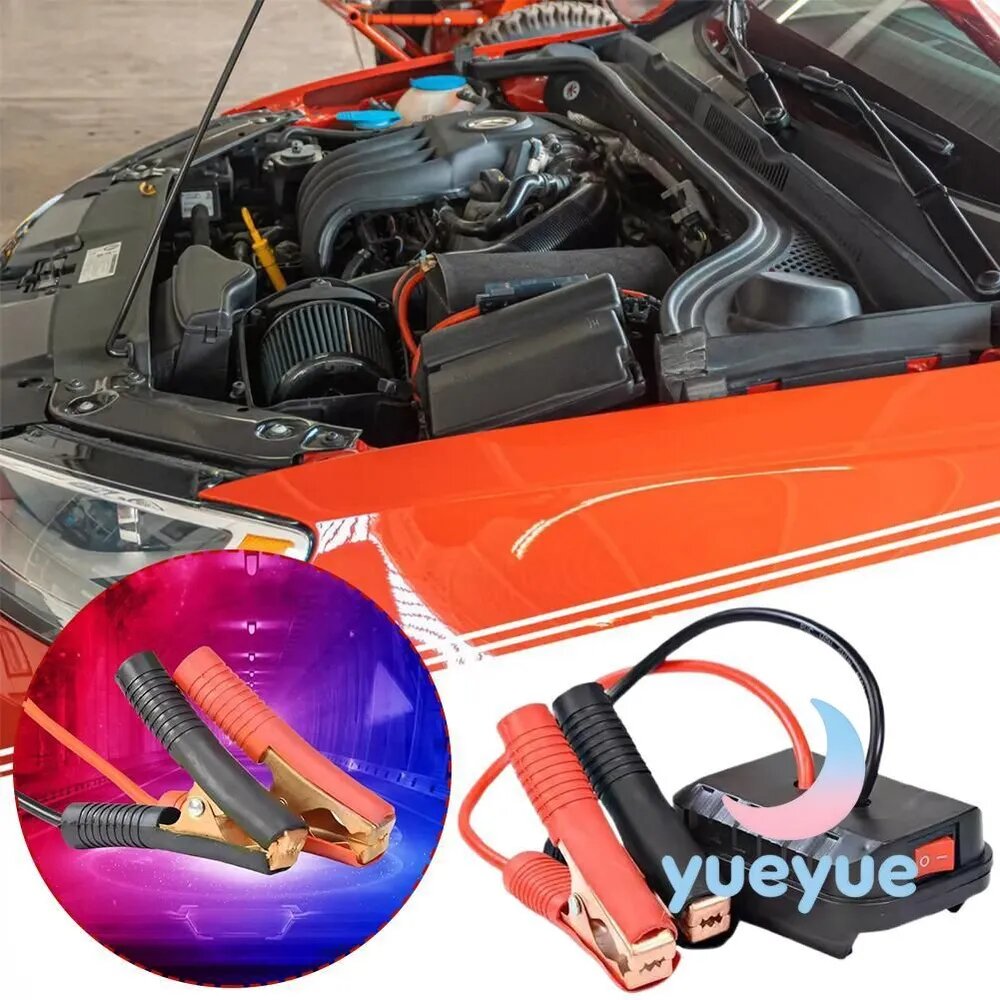 Аварийный стартер Yueyue для легковых автомобилей с двумя USB портами, ABS пластик, оранжевый — фото 1