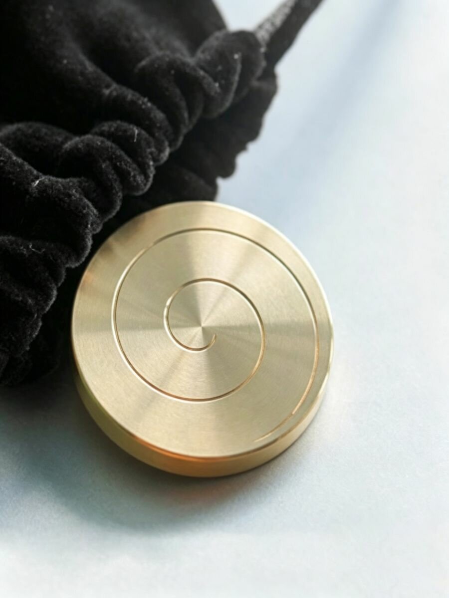 Спиннер-монета Mezmocoin "Pop It", настольный, металлический, антистресс,