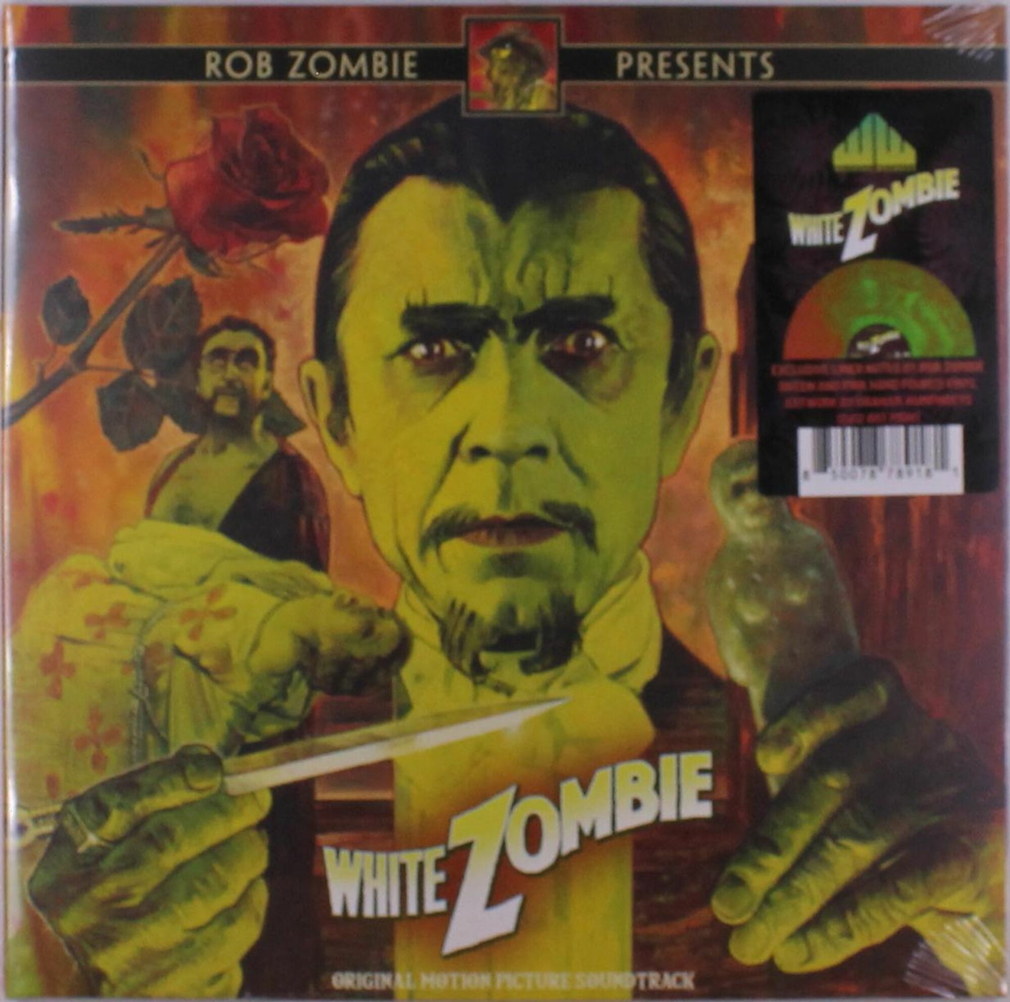 Виниловая пластинка Rob Zombie - White Zombie (O.S.T.) (Limited Edition) (Green W/ Pink Hand Pured Vinyl) (LP) (1 LP)