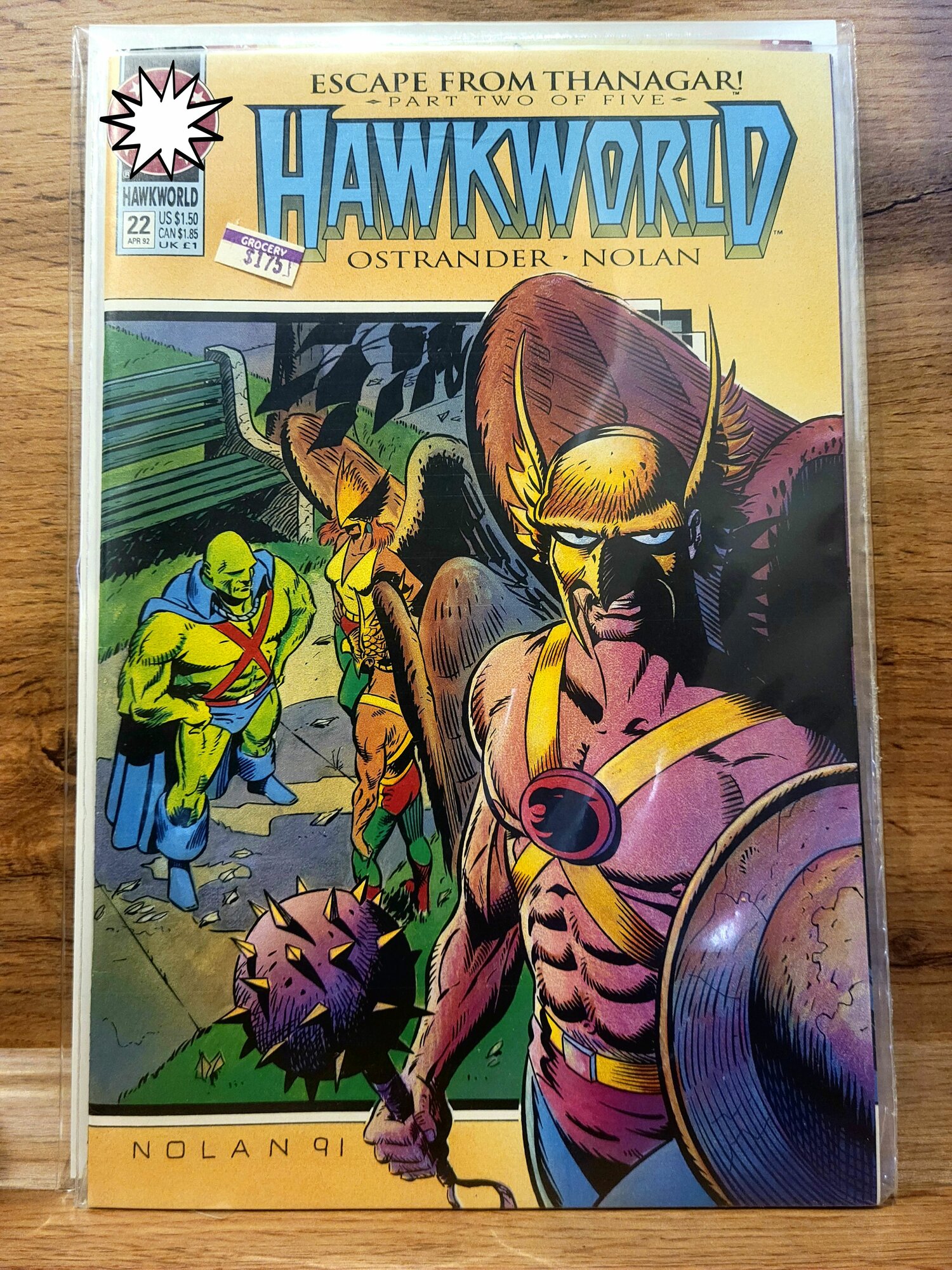 Ретро Комикс Hawkworld #22. 1992 Год. Оригинал!