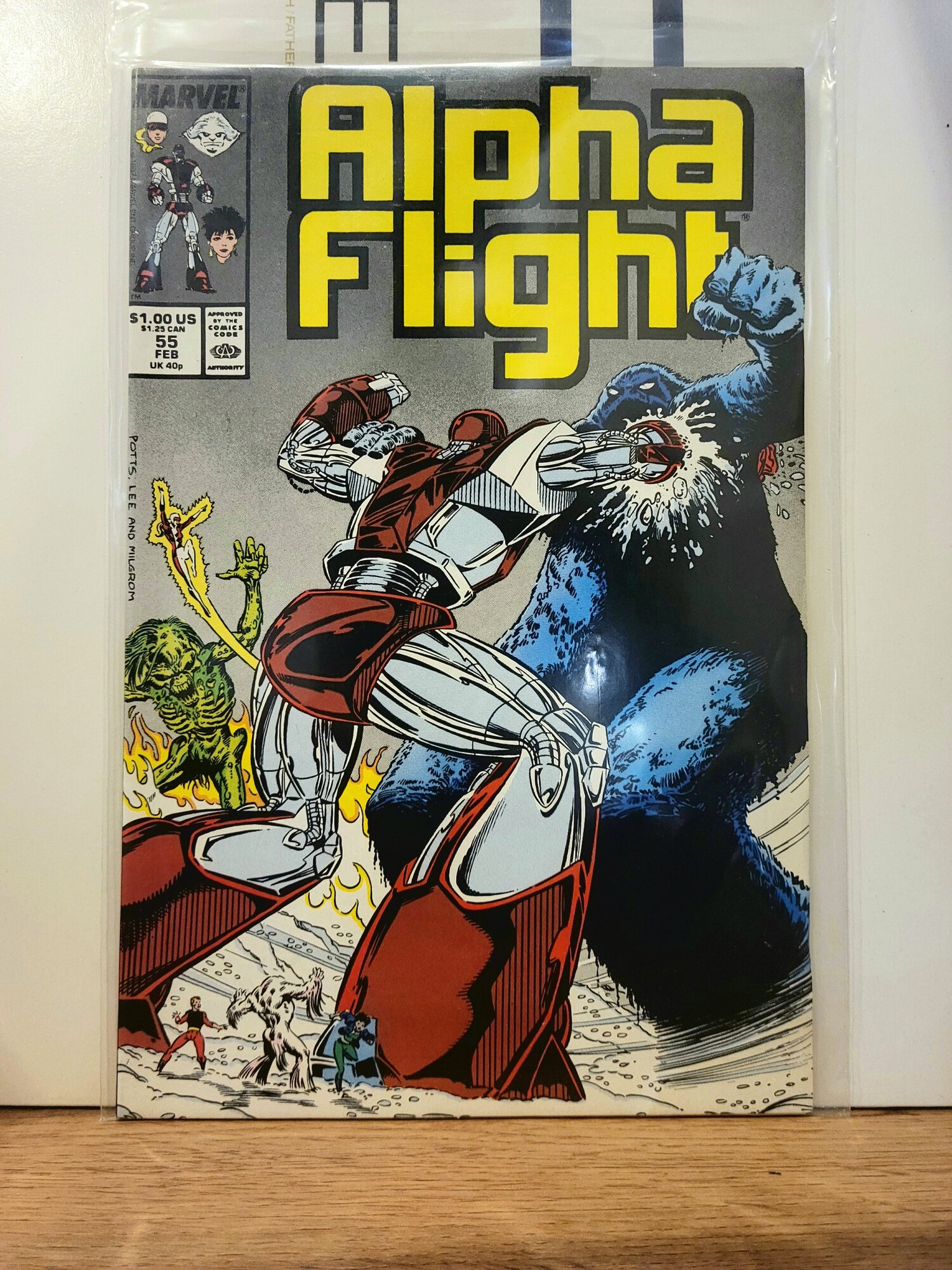 Ретро Комикс Alpha Flight #55. 1988 Год. Marvel.