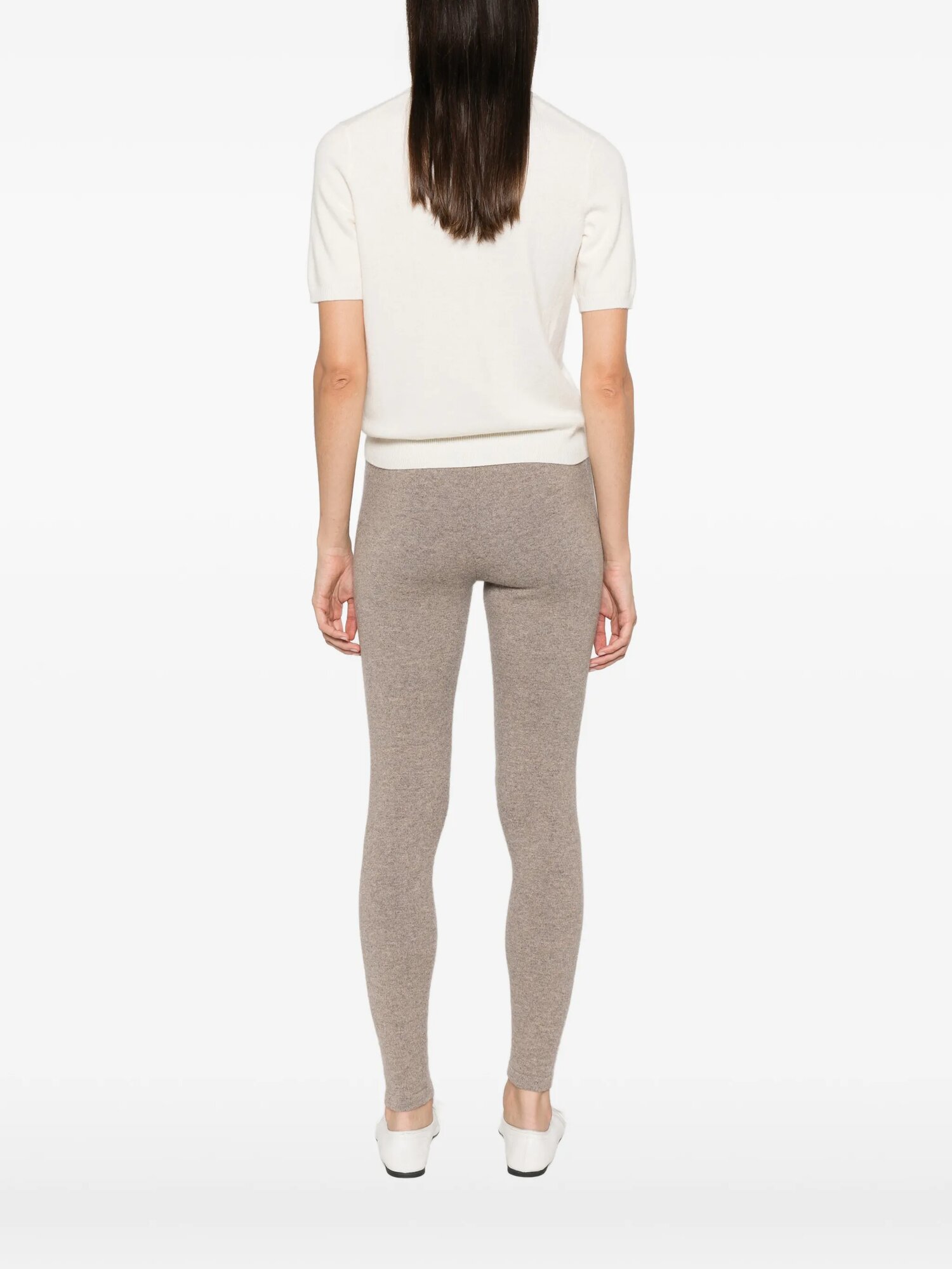Топ ERIC BOMPARD Short-sleeve crew-neck top, размер 42, бежевый/белый — фото 1
