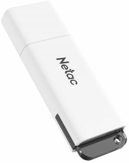 Netac 16 ГБ USB-флеш-накопитель U185 (NT03U185N-016G-30WH), USB 3.0, до 110 Мб/сек, Пластик, белый