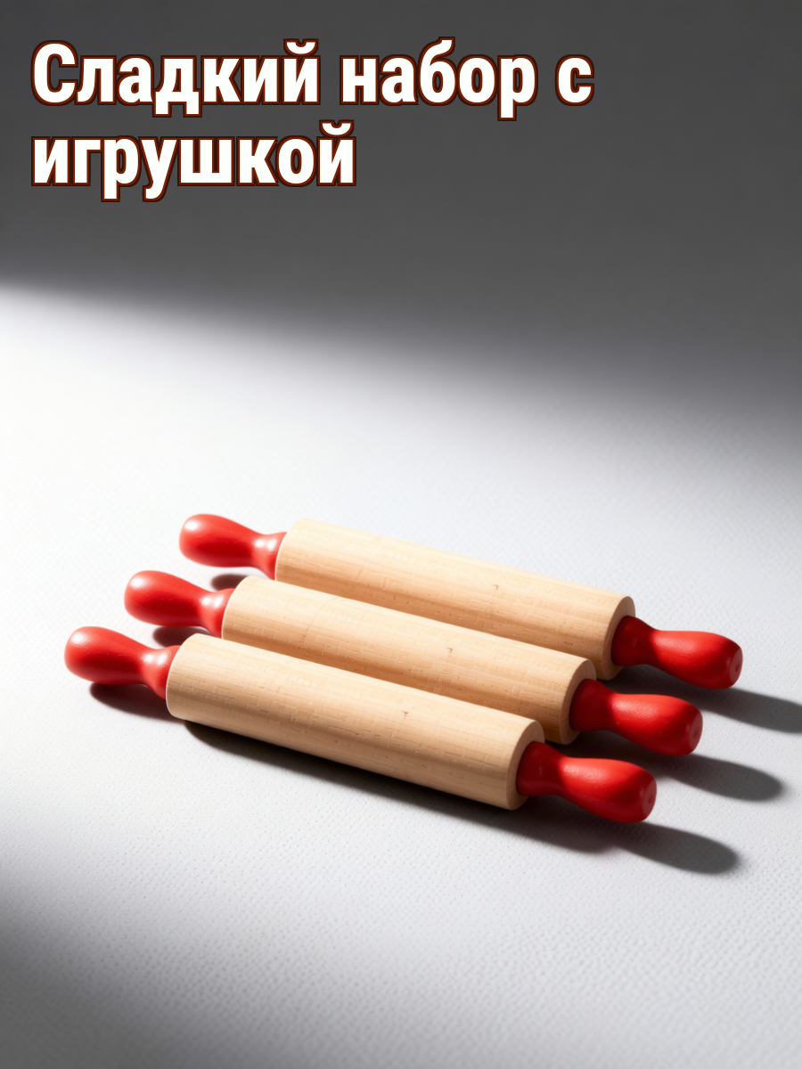 Детский Раскаточный Пин Для Выпекания И Творчества 4 Штук Размер 12 70X1 70X1 70Cm