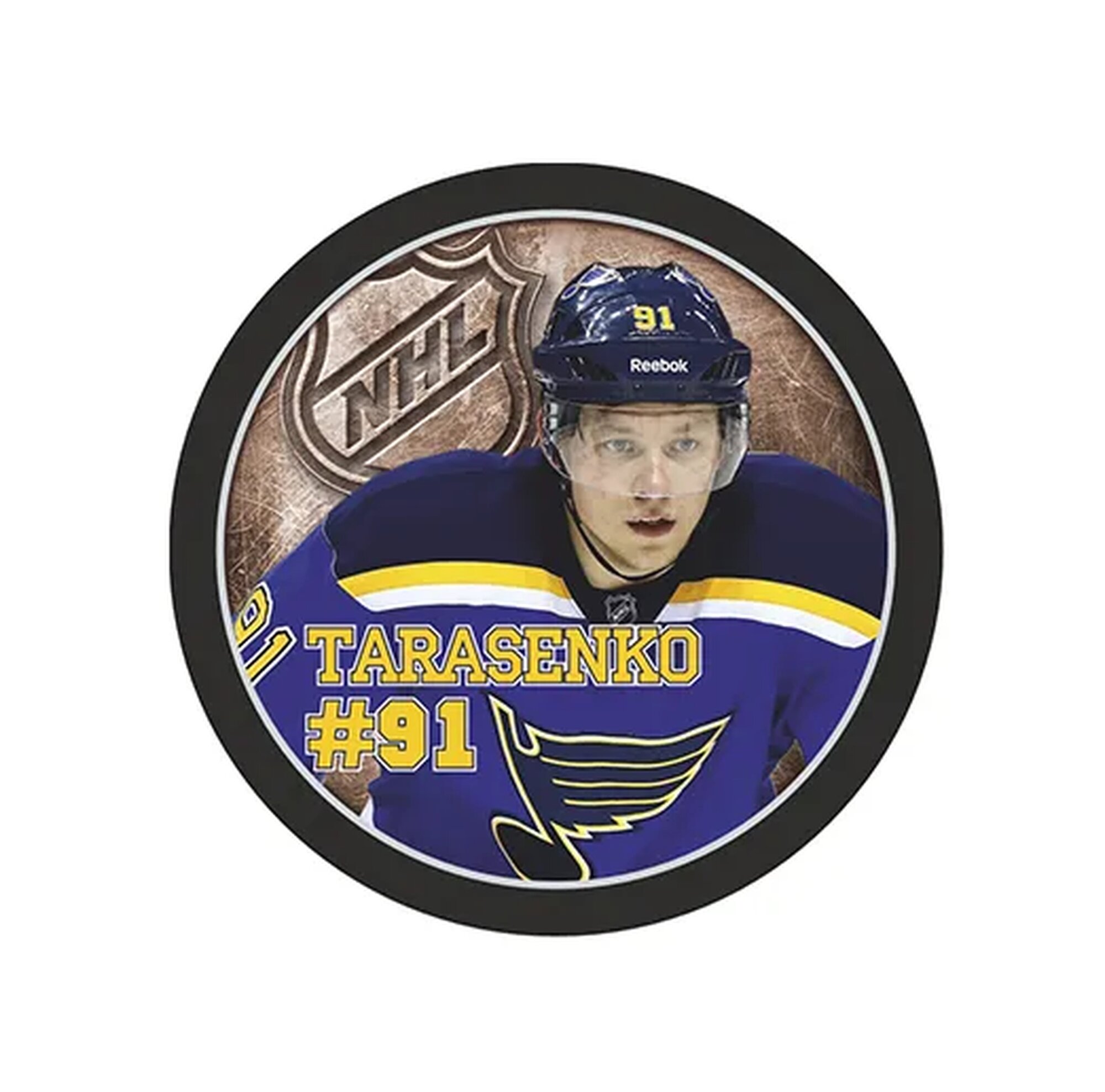 Шайба Rubena Игрок НХЛ TARASENKO №91 Сент-Луис, 76 мм, цвет черный