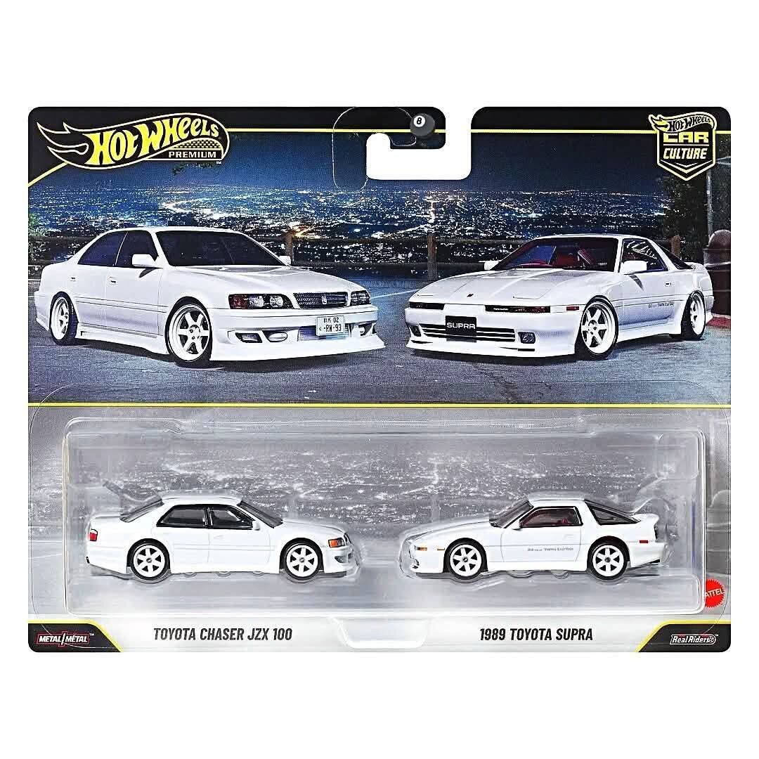 Машинка Hot Wheels 2026 HBL96-JHW57/TOYOTA CHASER JZX 100&1989 TOYOTA SUPRA
