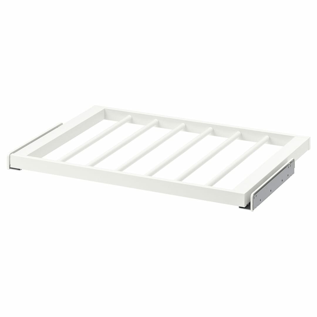 Выдвижная вешалка для брюк ikea komplement, белый, 75x58 см 704.465.40