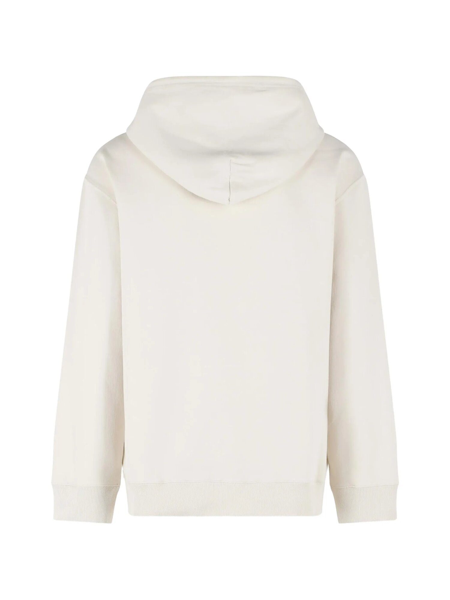 Худи MM6 Numeric logo-patch hoodie, размер 52, , бежевый/белый — фото 1
