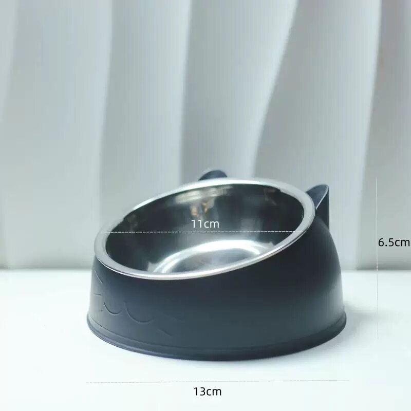 Маленькая кормушка для кошек без стальной миски, 100 мл, черный