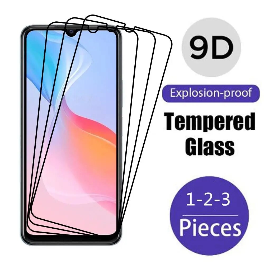 9D полное покрытие закаленное стекло для Vivo T1 V23 Pro Y01 Y10 Y21A Y21G Y21e Y33 Y33T Y33s Y55 Y75 iQOO 9 5G защита экрана