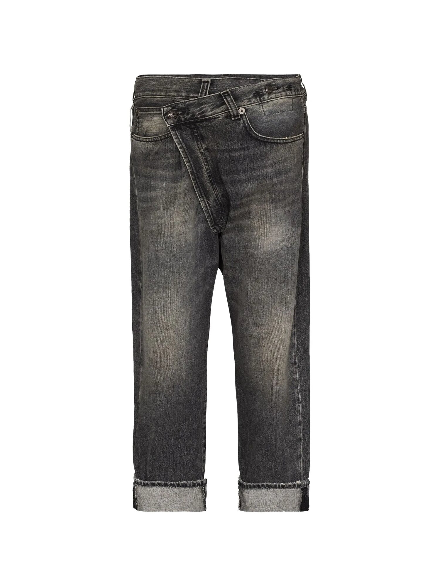 Джинсы Crossover-waist turned-up jeans 