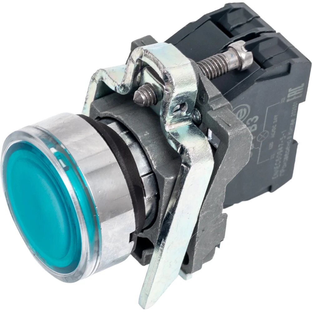 Systeme Electric Кнопка с подсветкой в сборе SystemeSig, модульная, 22 мм SB4BW33B1 — фото 1