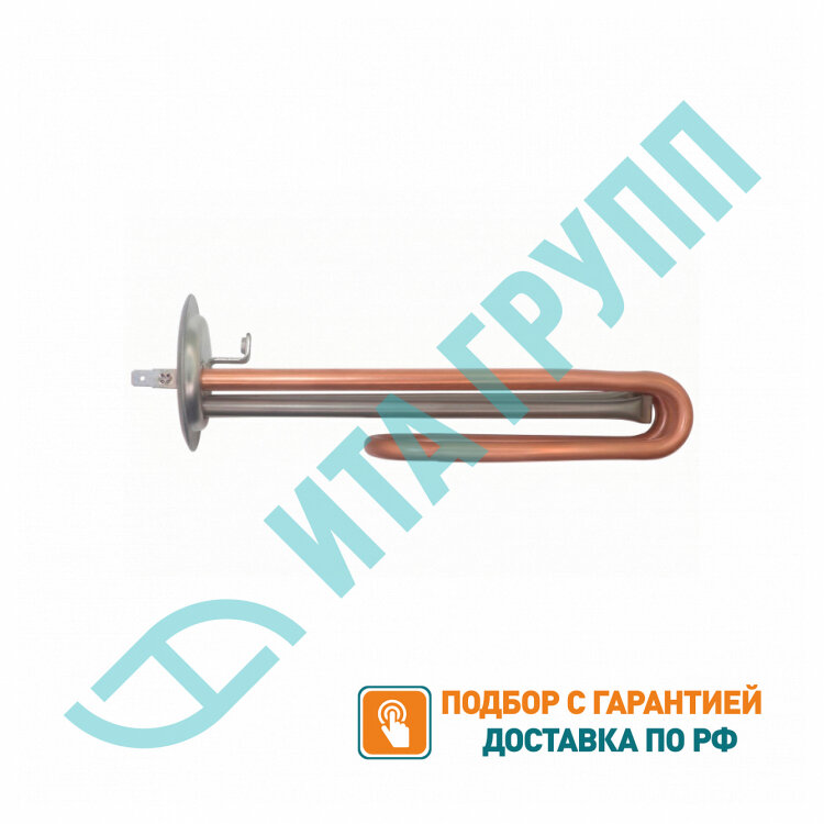 ТЭН 1,5 кВт (1500Вт) RF для водонагревателя Thermex, Ballu, под анод М6, клеммы под разъем, 20106