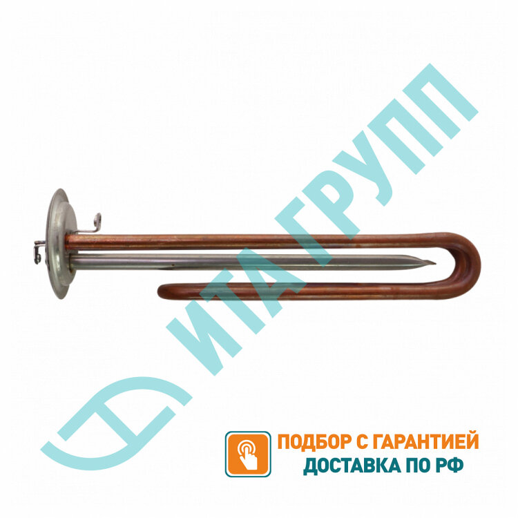 ТЭН 2кВт (2000Вт) RF для водонагревателя ATT, Etalon, под анод М6, итатэн, 20120
