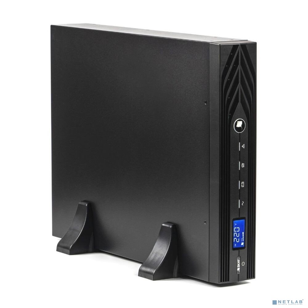 ИБП Бастион SKAT-UPS 3000-RACK-ON-E {Online, 3000ВА/2700Вт, стойка/на пол, 1xC19 + 8xC13, SNMP/USB/RS-232/EPO, без АКБ (6 шт 40-120Ач или 4 шт SKAT BC 72/9), МПТ} (9909)