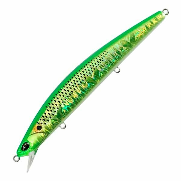 Воблер DUO Tide Minnow Sprat 140 #CPA3512 Inakko Lime Chart, медленно всплывающий, 24,5 г.