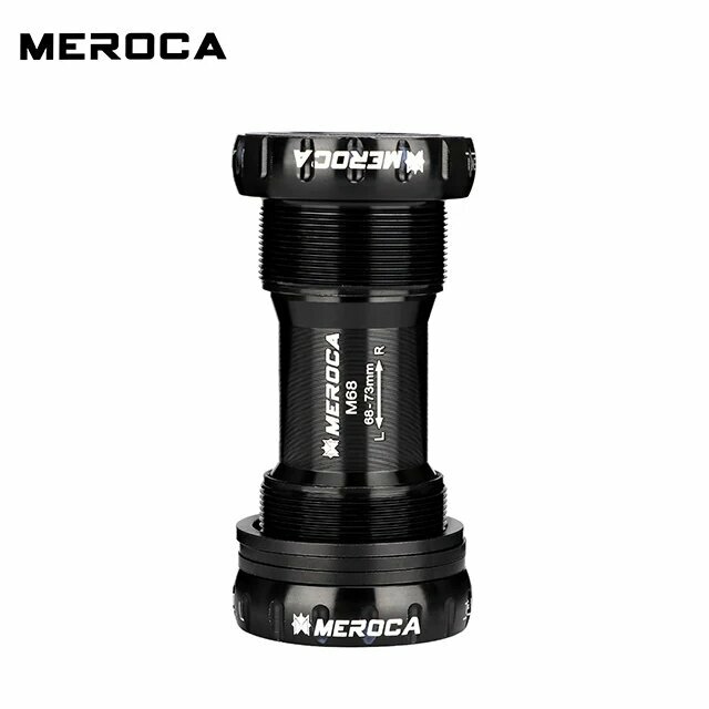 MEROCA Каретка для велосипеда BSA 68/73 мм черная алюминий BB91 Black