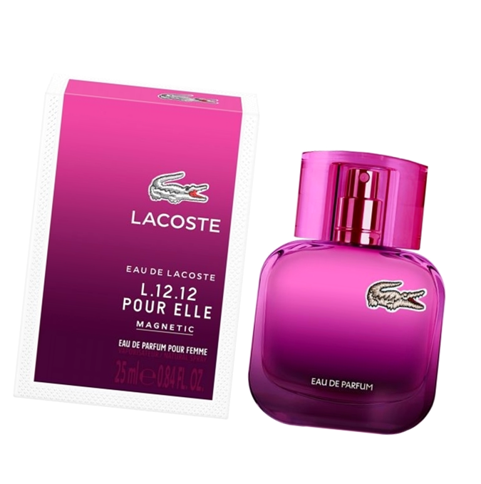 Lacoste Eau De Lacoste L 12.12 Pour Elle Magnetic 25 мл духи - Лакосте фиолетовые женские