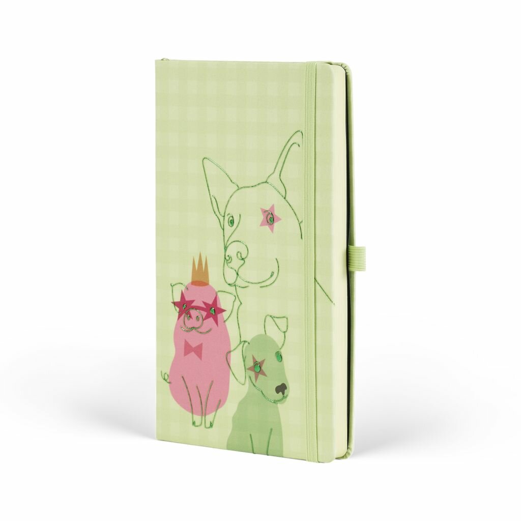 Блокнот в точку Castelli Milano 130*210мм CRAZY FARM PIG, Италия