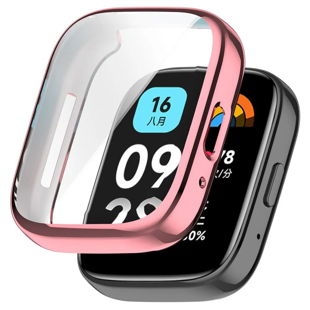 Силиконовый защитный чехол бампер для Xiaomi Redmi Watch 3 Lite / Redmi Watch 3 Active с противоударными свойствами