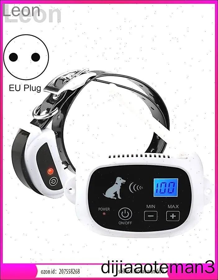 Беспроводной электроошейник-забор для собак KD-661, 500м (EU Plug)