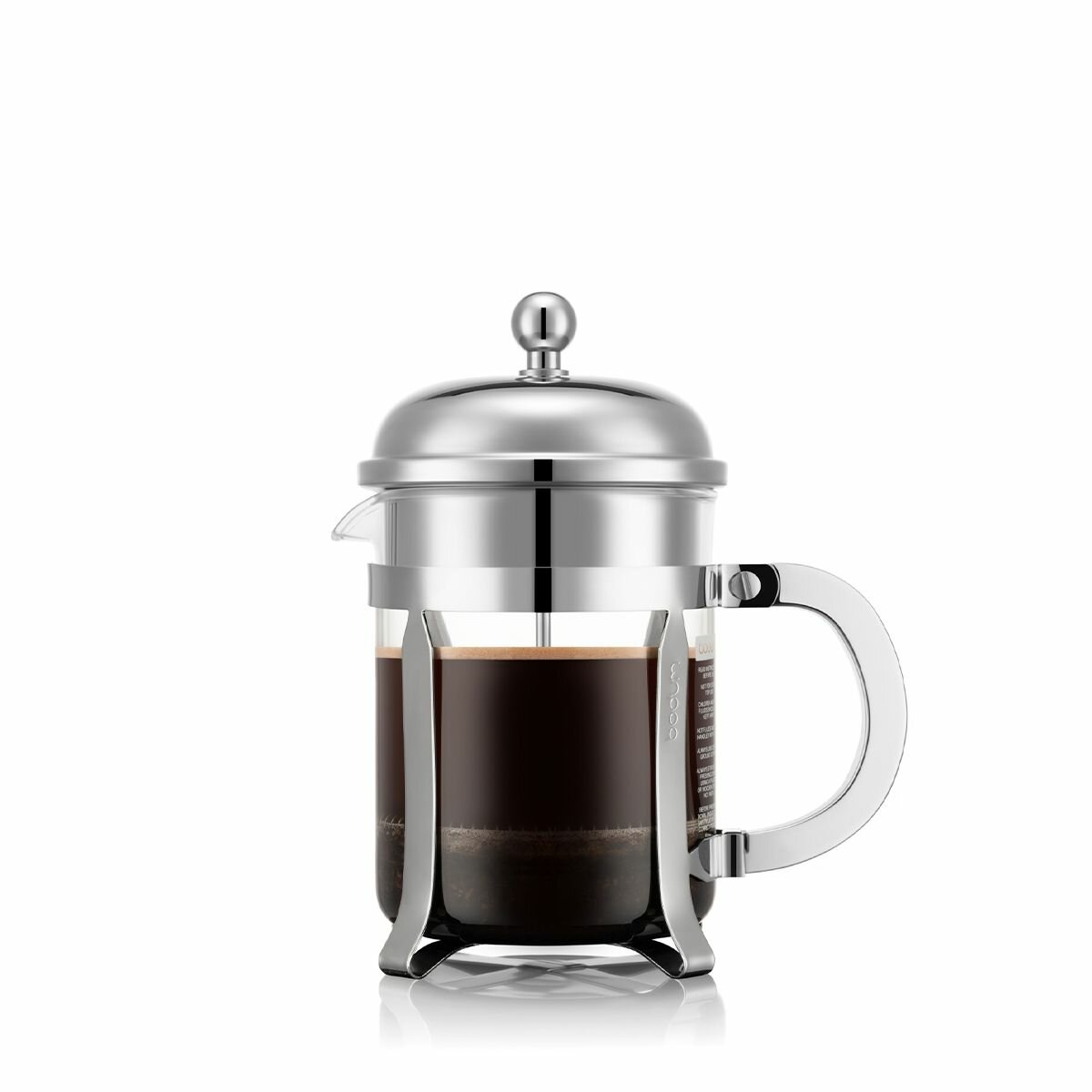 Френч-пресс кофеварка Bodum Chambord, объем 0.5 л, цвет серебристый - 11813-16-16