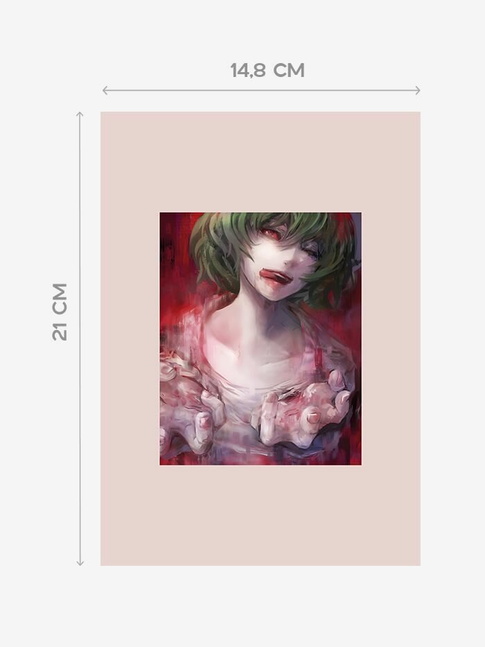Блокнот А5 Аниме Токийский гуль Tokyo Ghoul, на кольцах, в точку