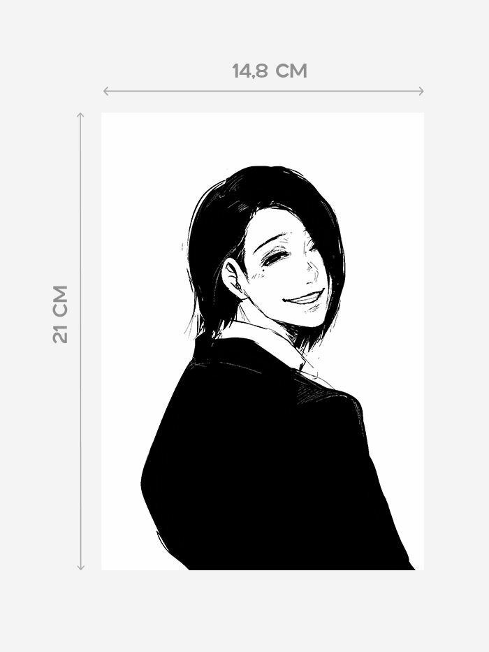 Блокнот А5 Аниме Токийский гуль Tokyo Ghoul, на кольцах, в точку