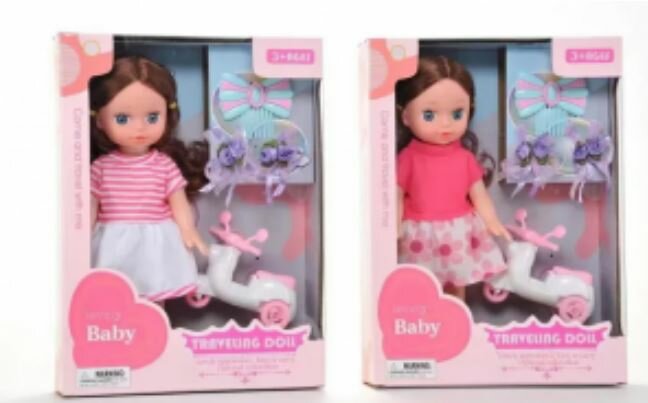 Кукла 22200003 Милуша со скутером и аксессуарами 35см для девочек