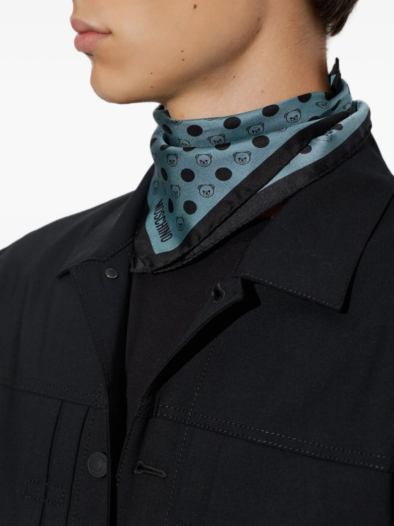 Шарф MOSCHINO Teddy Bear polka-dot scarf для девочек — фото 1