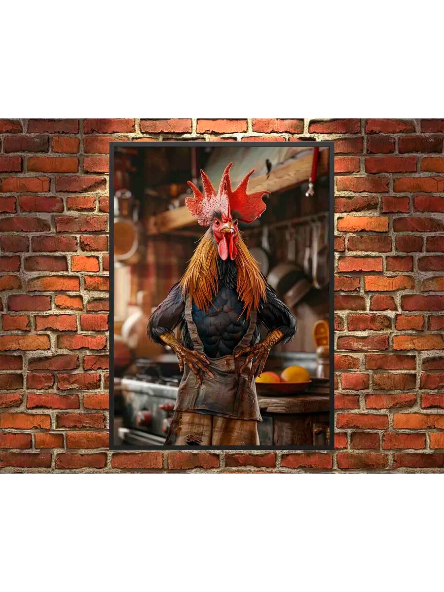 Приготовление петуха из птицы 4, Плакат 30x42см