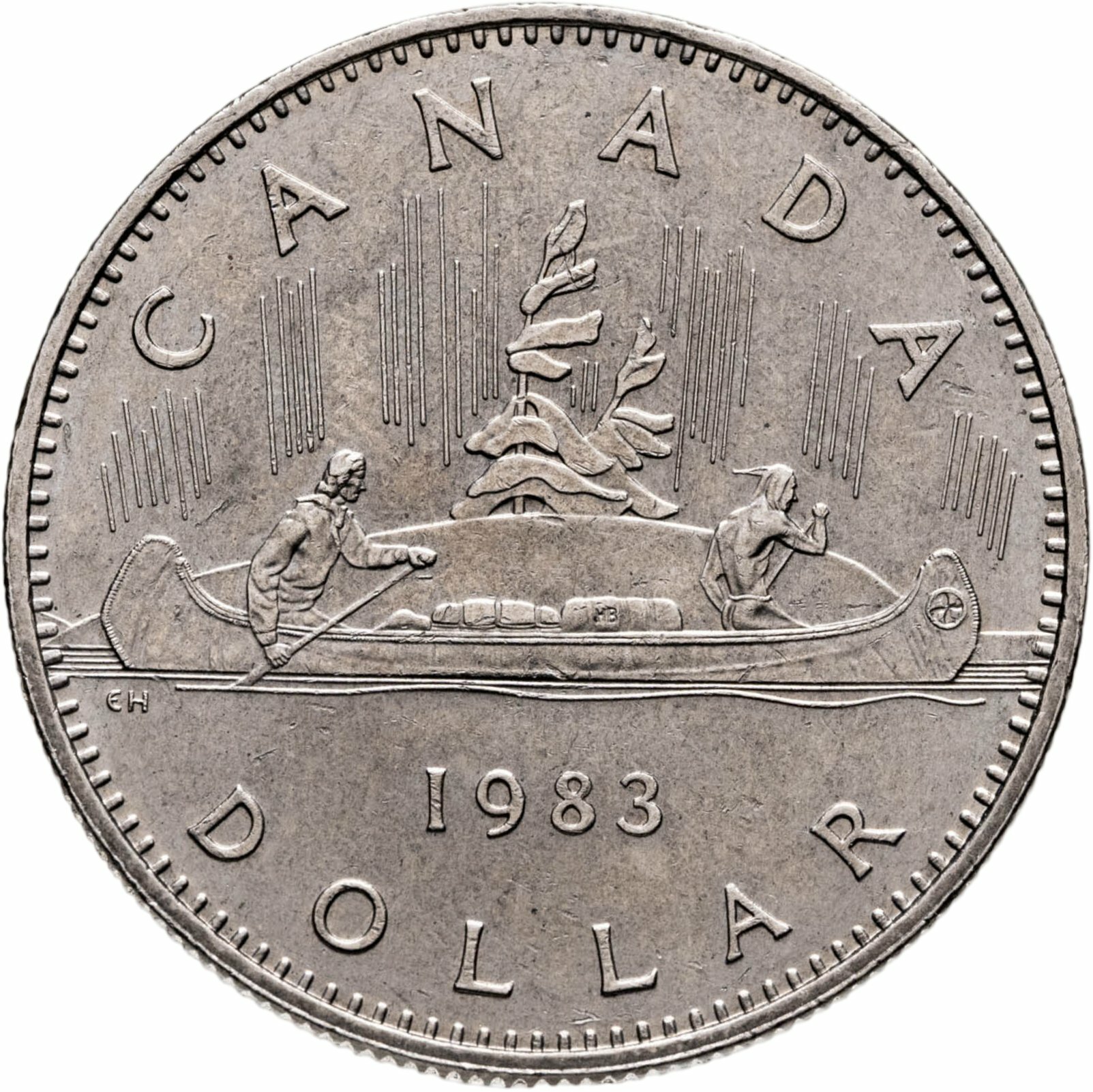 Канада 1 доллар dollar 1983, Никель, в сохранности XF-AU