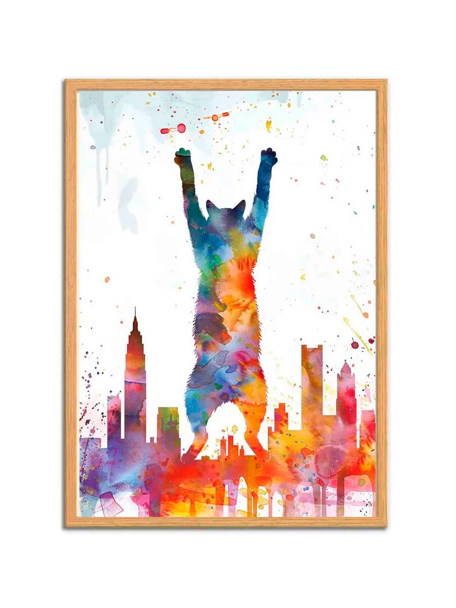 Гималайская кошачья йога 5, Плакат 30x42см